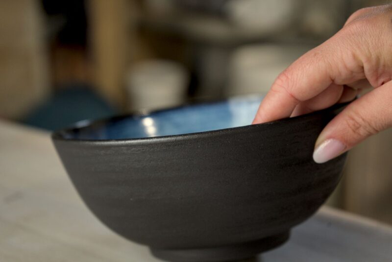 Grand bol glacier bi-matière - Moon Ceramics